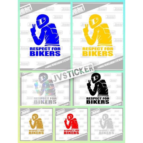 Jual sticker respect for bikers cutting sticker | Shopee Indonesia