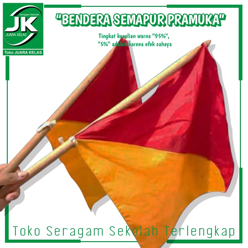 Jual [Toko Juara Kelas] BENDERA SEMAPOR PRAMUKA Sepasang Siaga ...