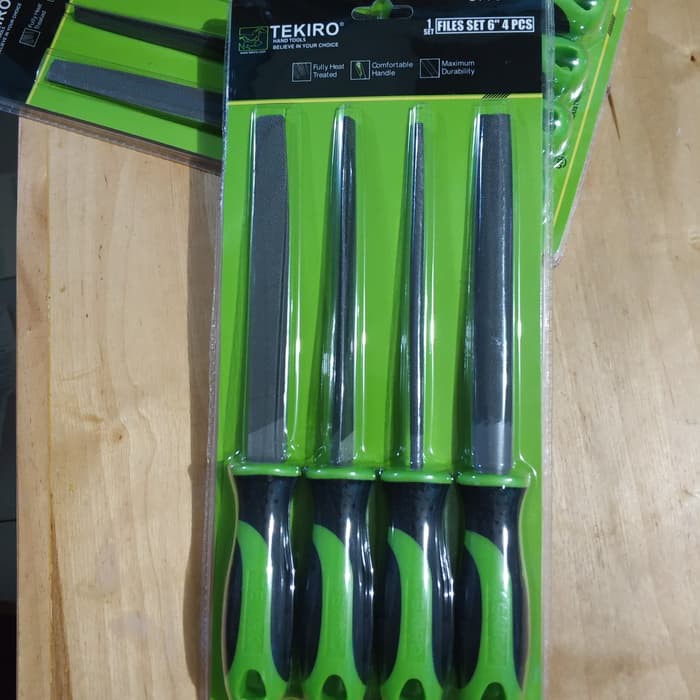 Jual 4 Pcs Kikir Besi Set 6 Inchi TEKIRO - Kikir Set Untuk Besi 4 Pcs ...
