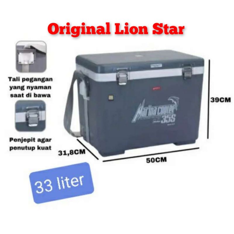 Jual Marina Cooler Box 35 S / 33 Liter Lion Star | Shopee Indonesia