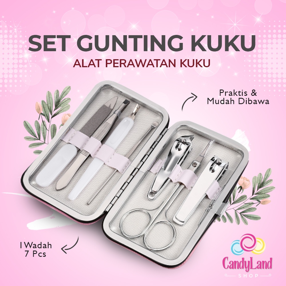Jual Gunting Kuku Set Alat Pedicure Manicure Nail Art Set Perawatan ...