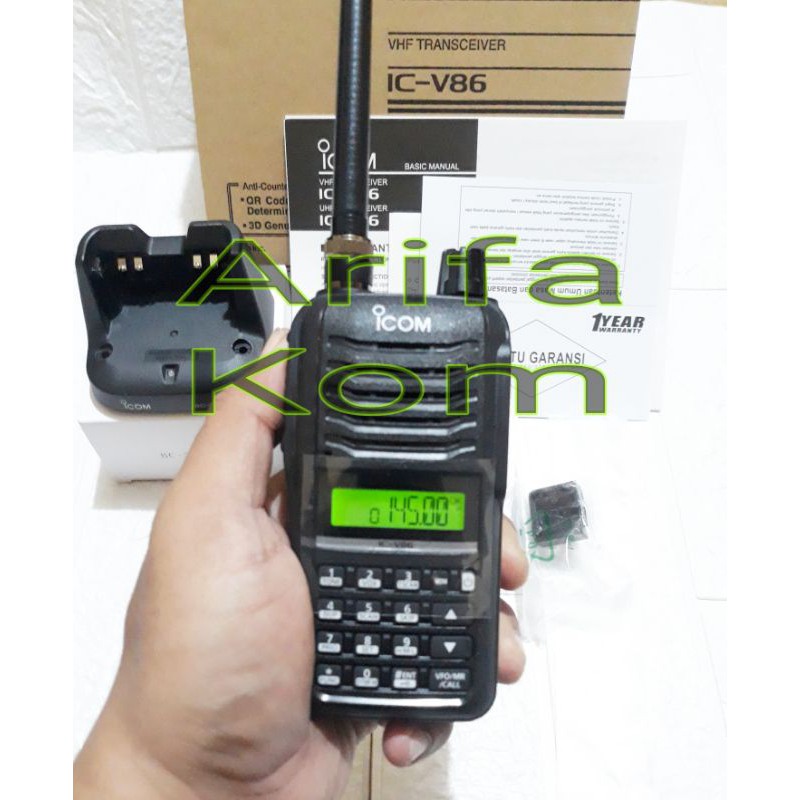 Jual HT ICOM IC-V86 SINGEL BAND VHF POWER 7 WATT PENGGANTI ICOM V80 / HT ICOM V86 MURAH ICOM IC ...
