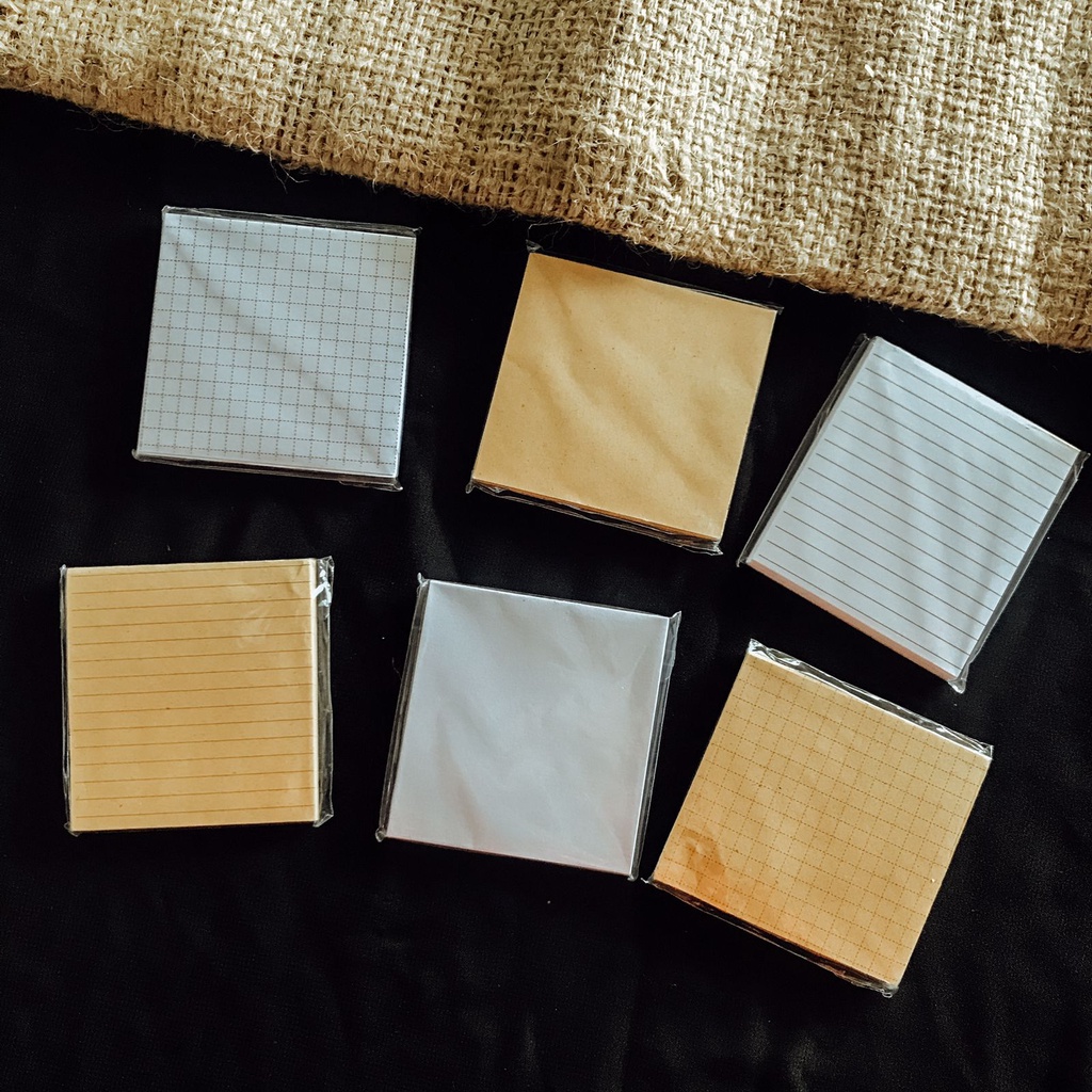 Jual MEDAN STATIONARY | MEMOPAD MEMO BROWN WHITE BASIC VINTAGE | KERTAS ...