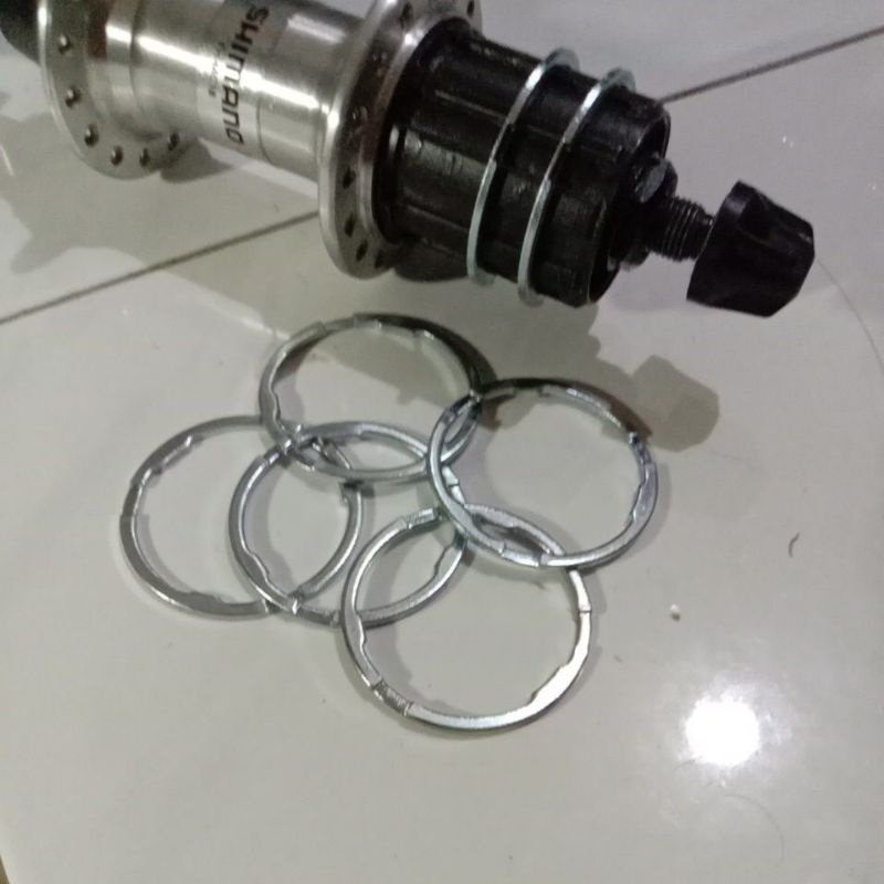 Jual spacer freehub atau ring freehub model casette tebal 1,5 mm ...
