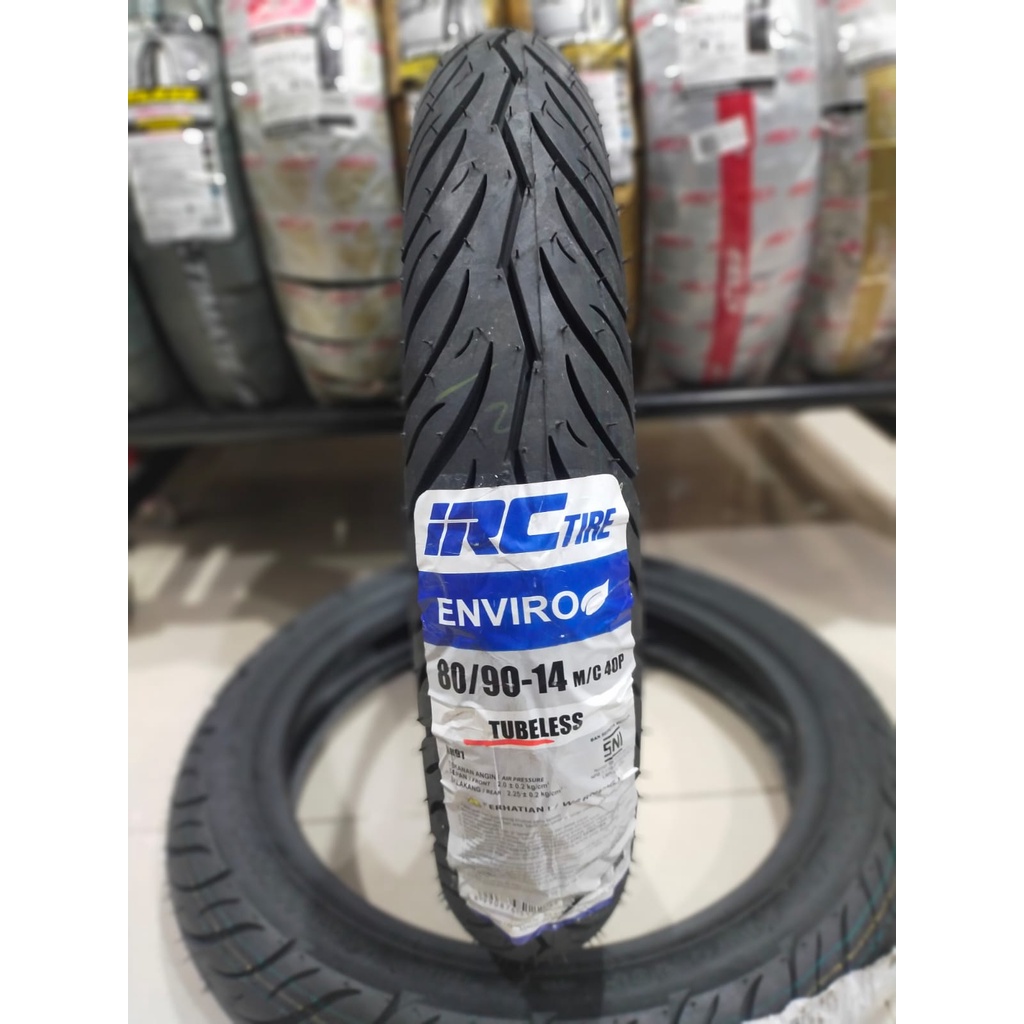 Jual Ban Motor Matic / IRC Enviro 80/90 Ring14 Tubeless Free Pentil ...
