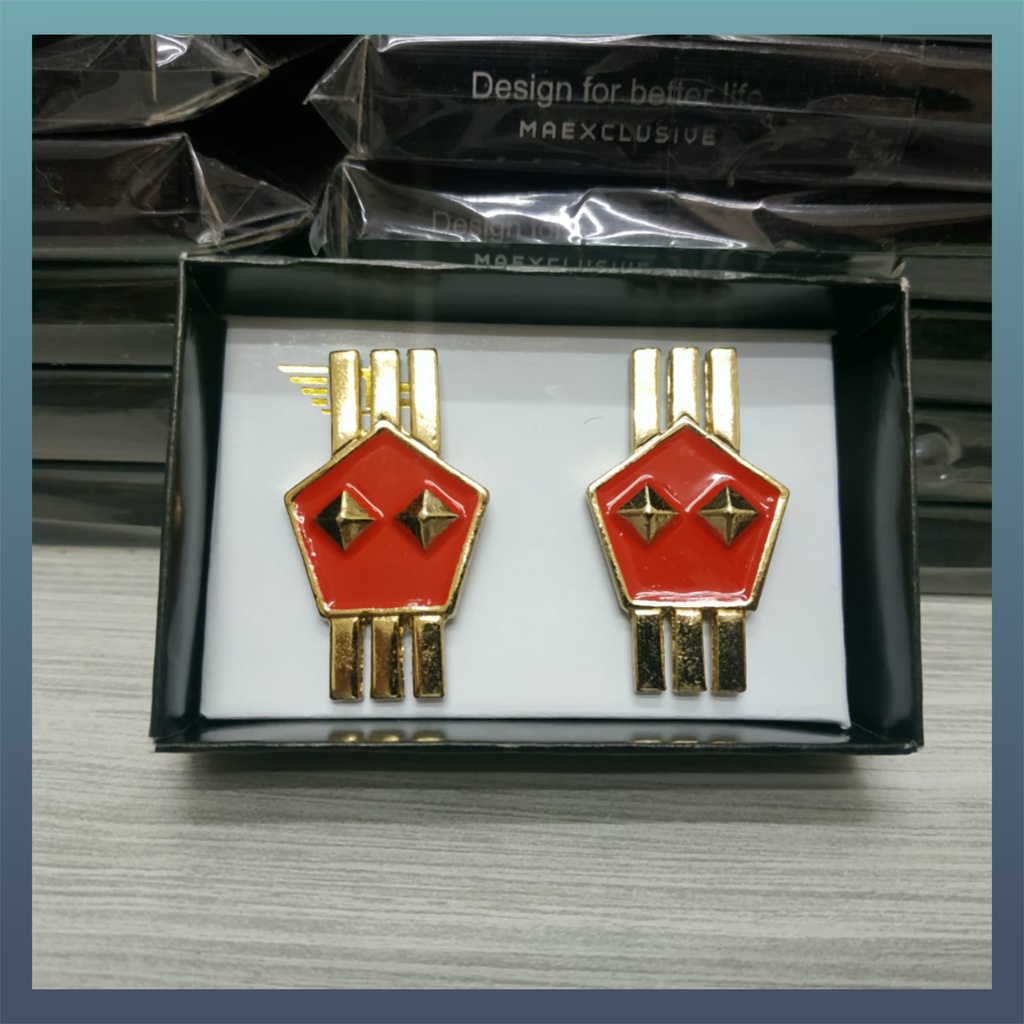 Jual Pin Pangkat Lencana PNS TNI 3B gol III B Brivet Brevet Pin Wing ...