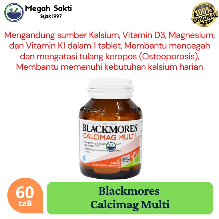 Jual Megah Sakti - Blackmores Calcimag Multi - Isi 60 Tabs | Shopee ...