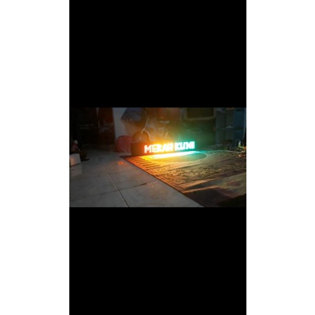 Jual lampu led running text outdoor 1m x 20cm | Shopee Indonesia