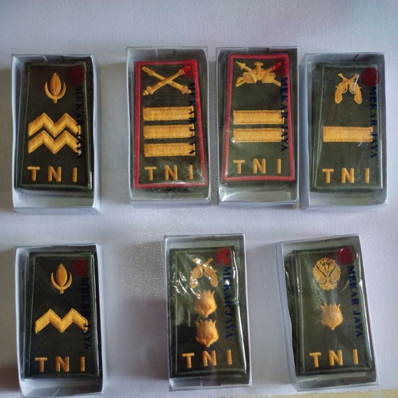 Jual pangkat PDH TNI pelda,peltu,letda,lettu,kapten,mayor,letkol ...
