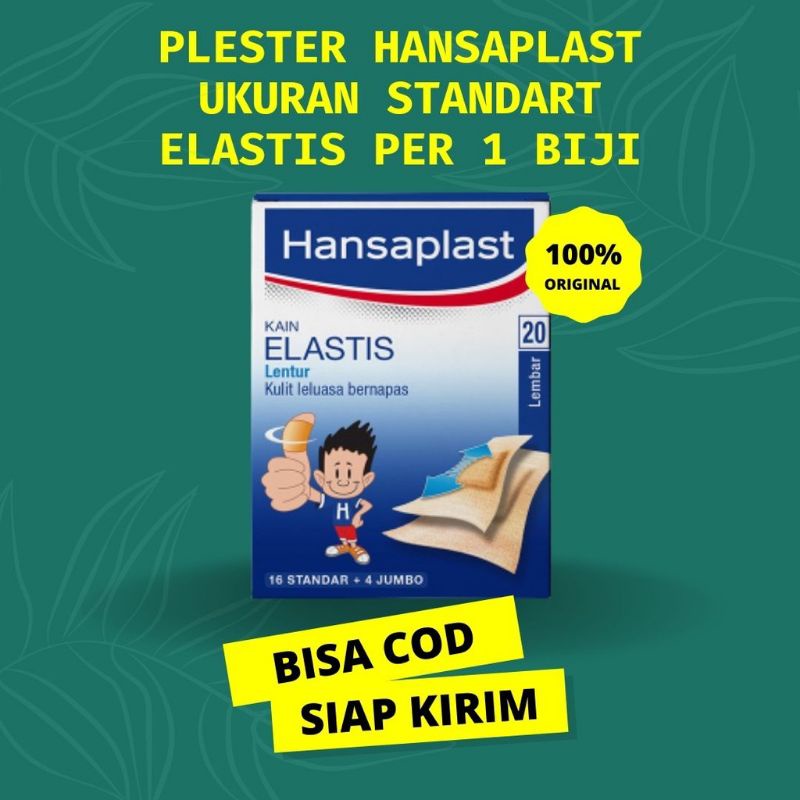Jual ECER Plester Hansaplast Ukuran Standart Elastis Per Strip Pcs ...