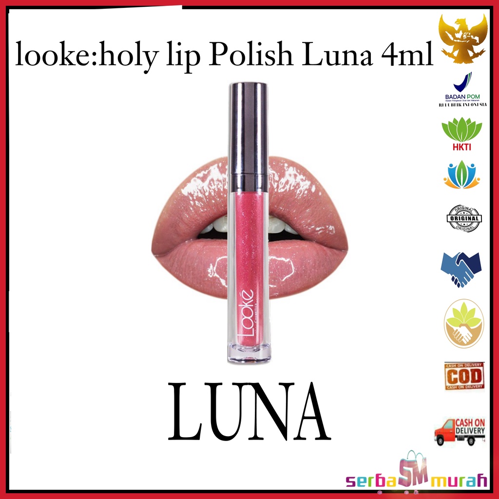 Jual LIPSTIK,LUNA 4ML,LOOKE ORIGINAL,NASA PUSAT,.,Looke holy lip cream ...