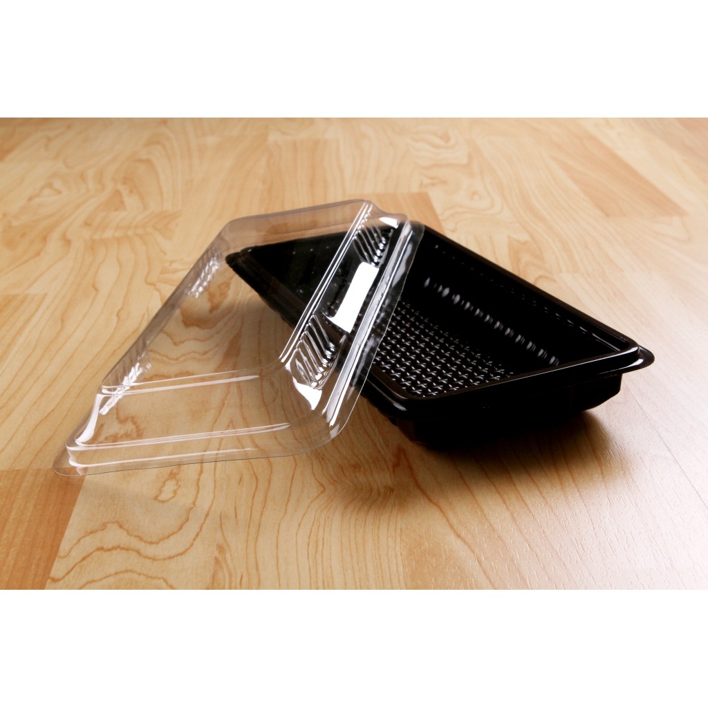 Jual Box mika kue brownies sedang, packaging kue plastik mika, dus ...