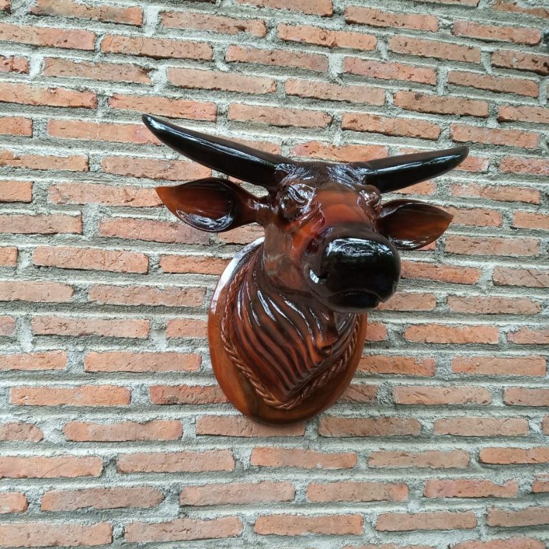 Jual pajangan dinding kepala sapi ukuran jumbo | Shopee Indonesia