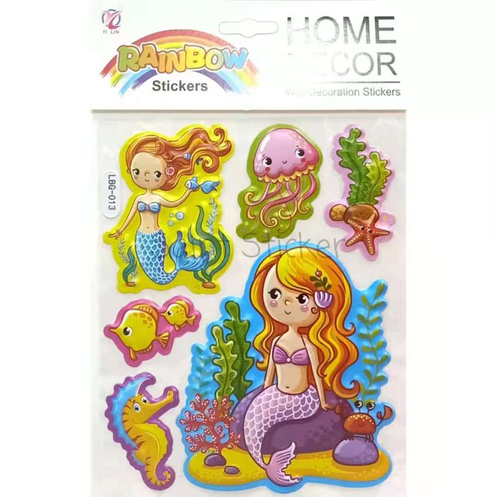 Jual Gambar Tempel Wall Sticker Stiker Dinding Anak Karakter Putri ...