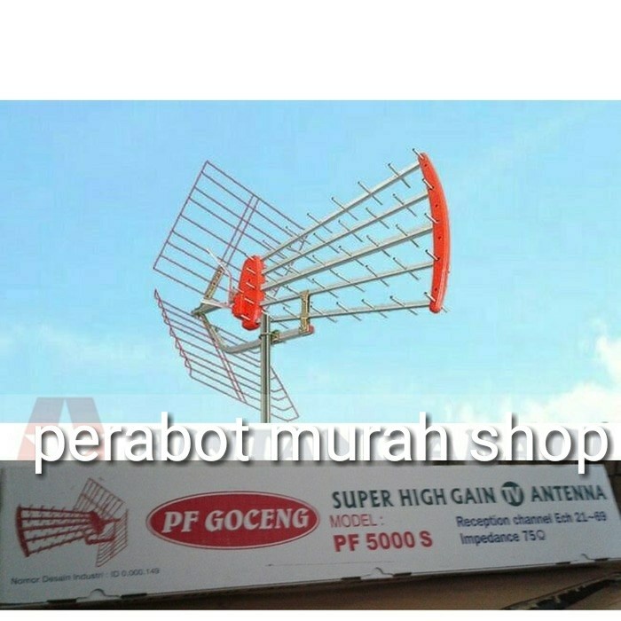 Jual wnjjr0en Antena Antenna Tv Luar Pf Goceng Pf5000 Super High Gain ...