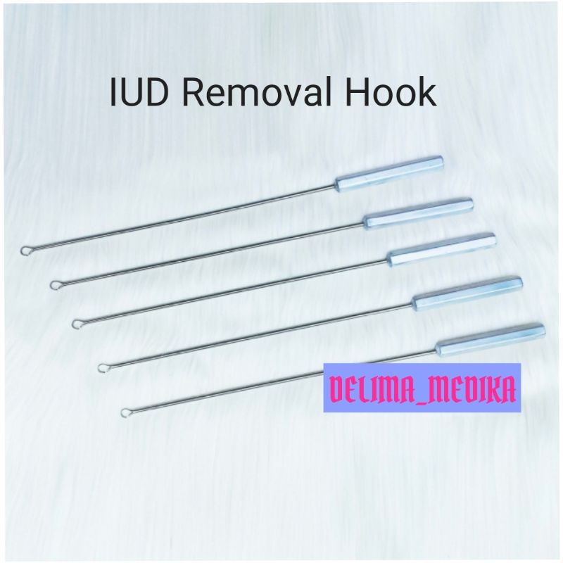 Jual IUD Removal Hook Stainless Steel / Pengait IUD +- 30cm Stainless ...