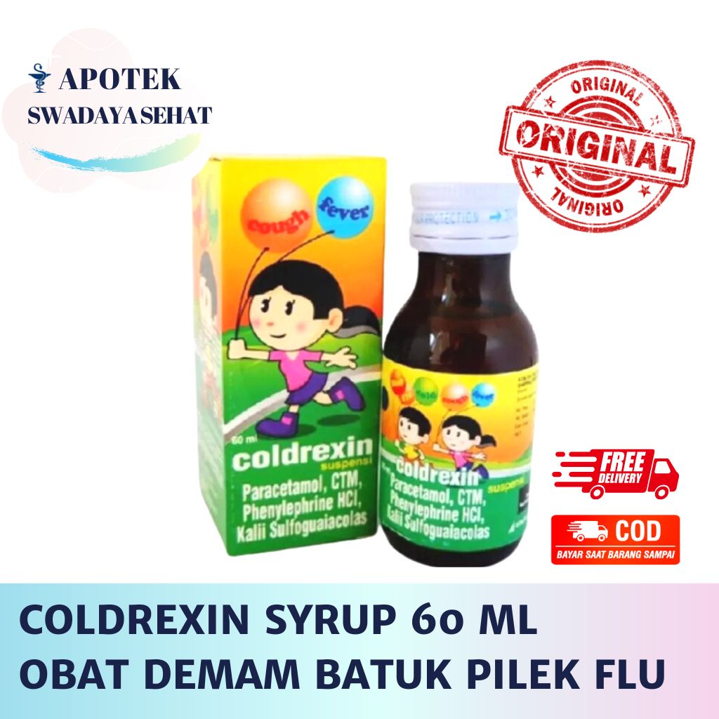 Jual COLDREXIN SYRUP 60 ML - Obat Demam Batuk Pilek Flu Anak Sirup ...