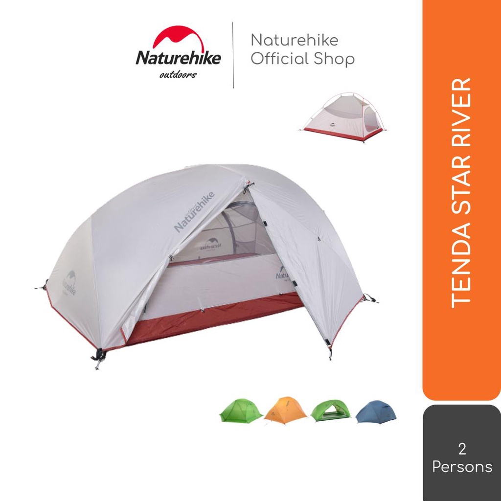 Jual Naturehike Tenda Star River 2 Orang 20D / 210T NH17T012-T Dome Camping Kapasitas 2P Double ...