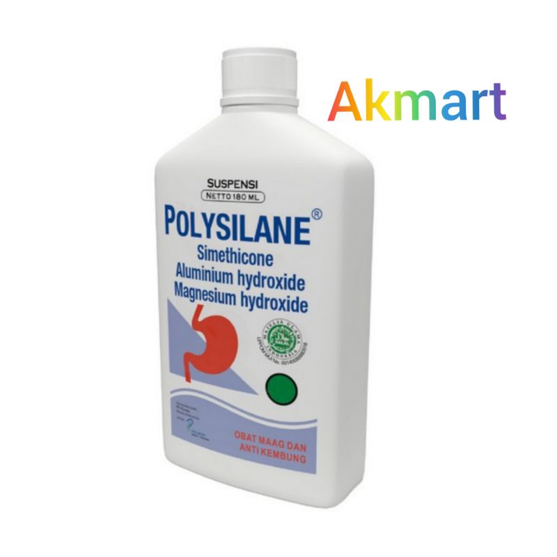 Jual polysilane syrup 180ml obat maag lambung kembung cair sirup ...