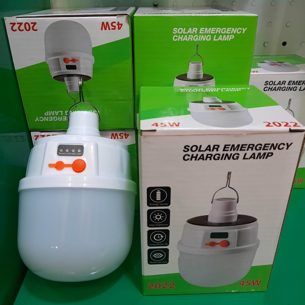 Jual lampu emergency solar cell lampu bohlam emergency 45 Watt | Shopee ...