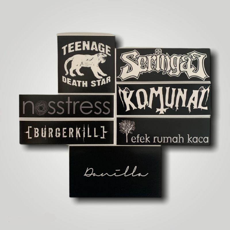Jual Sticker Pack Band Indie (TDS, Komunal, Seringai, ERK, Burgerkill ...
