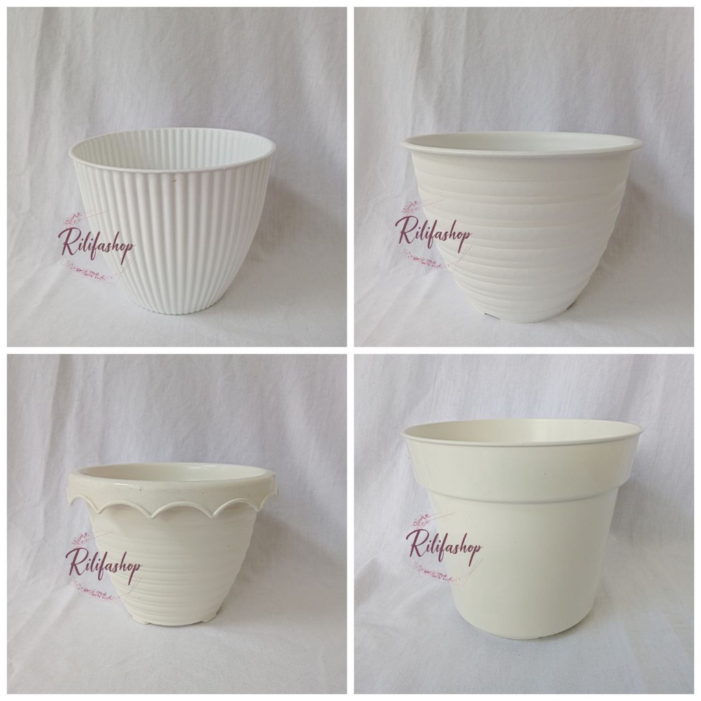Jual Pot Tanaman Pot Bunga Pot Putih Pot Tawon Pot Polos Pot Kerang Pot ...