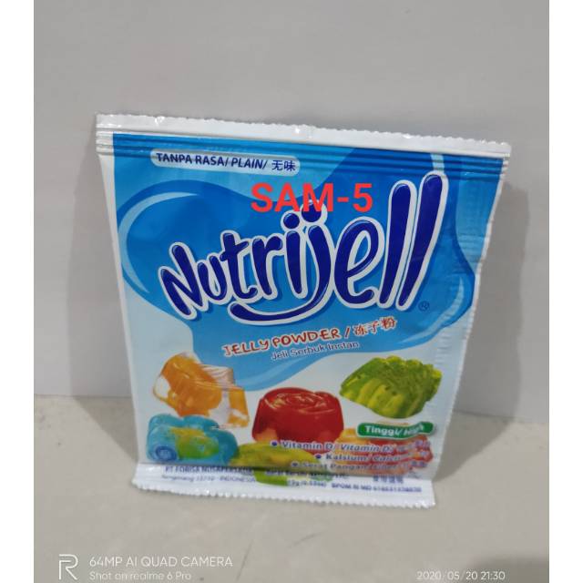 Jual Jelly serbuk Nutrijel PLAIN/PUTIH 15g | Shopee Indonesia