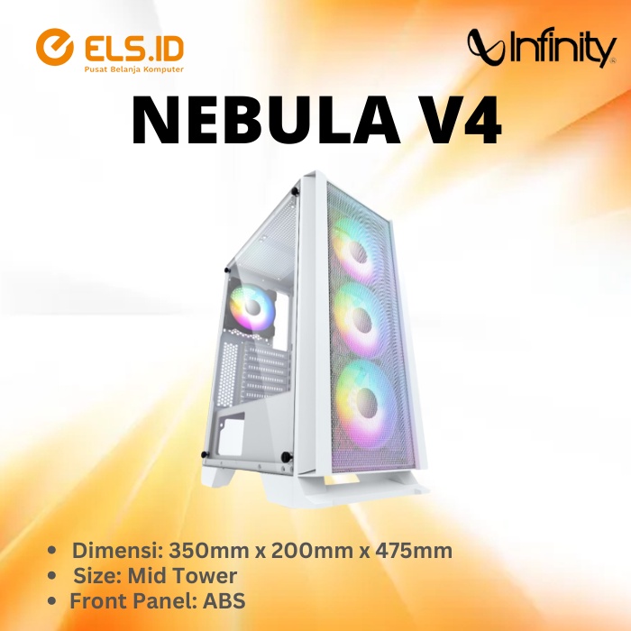 Jual Infinity Nebula V4 Casing PC - White | Shopee Indonesia