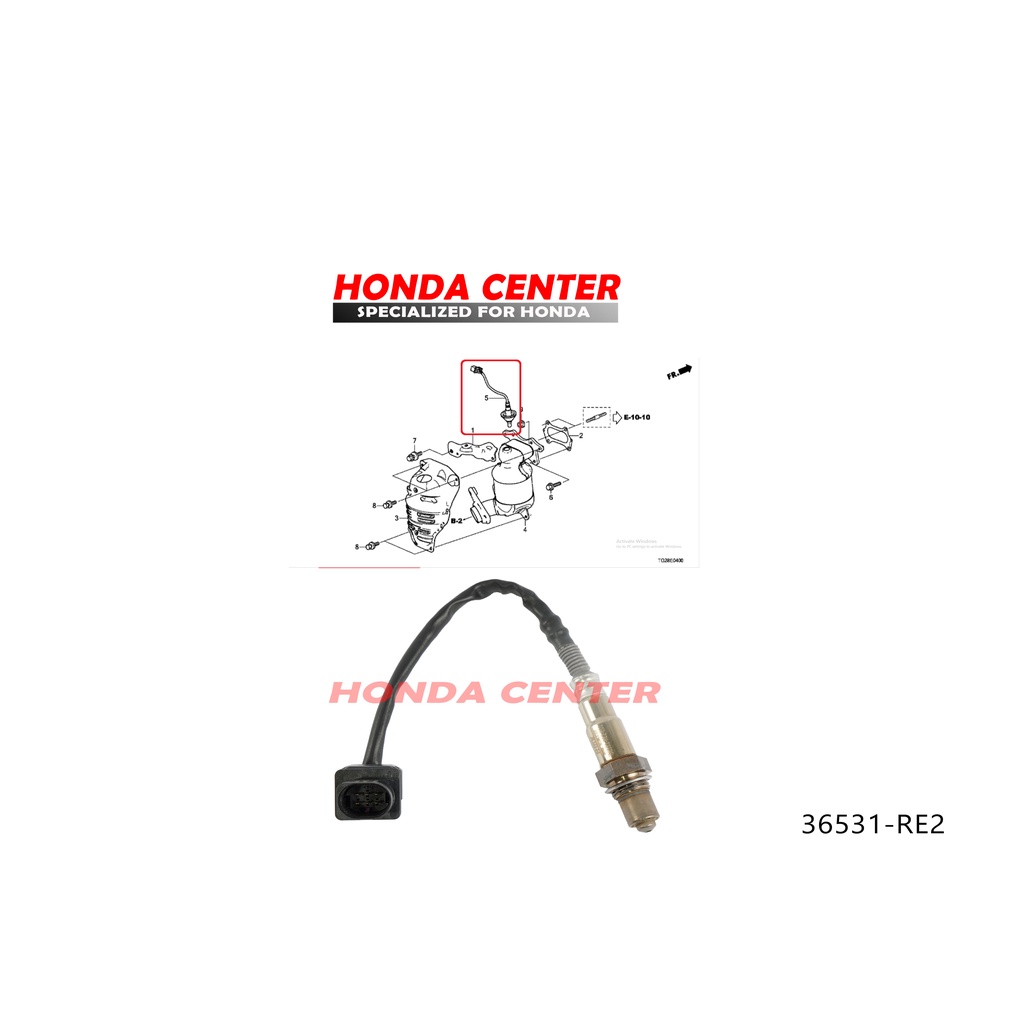 Jual sensor oksigen oxsigen oxygen 02 s1 gas buang atas honda brio 5 ...