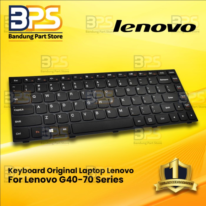 Jual Keyboard Lenovo IdeaPad G40 G40-30 G40-45 G40-70 G40-75 Black ...
