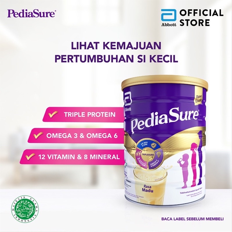 Jual PEDIASURE 850GR SUSU FORMULA PERTUMBUHAN ANAK MADU VANILA Indonesia|Shopee Indonesia