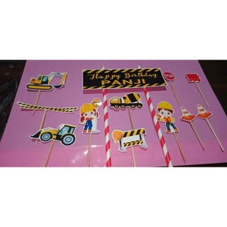 Jual Topper cake Excavator / eskavator / beko / konstruksi | Shopee ...