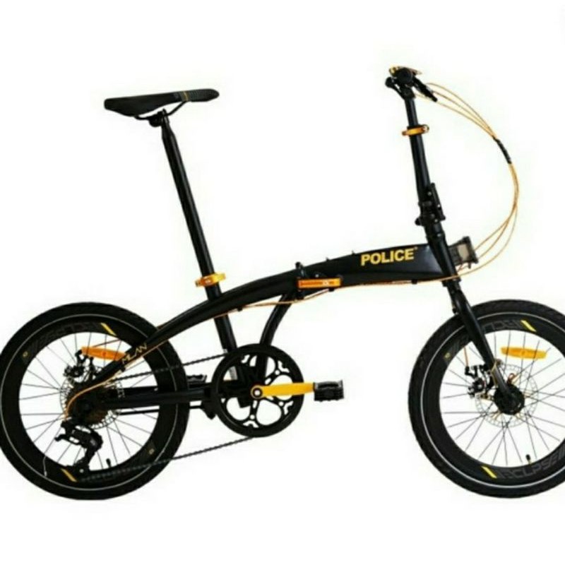 Jual sepeda lipat 20 police milan element folding | Shopee Indonesia