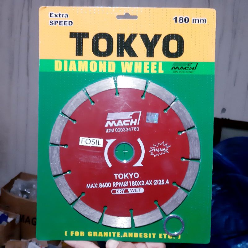 Jual TOKYO Diamond Wheel Mata Pisau Gerinda Potong Granit Beton 7 Inch ...