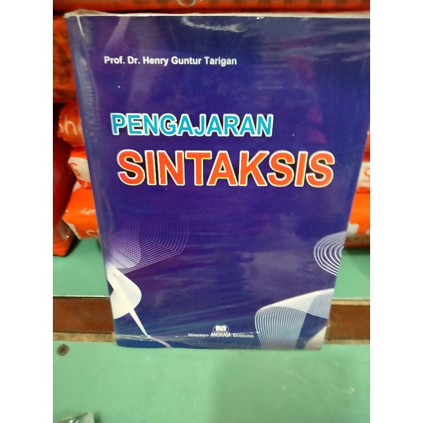 Jual pengajaran sintaksis pengarang prof Dr Henry Guntur Tarigan ...