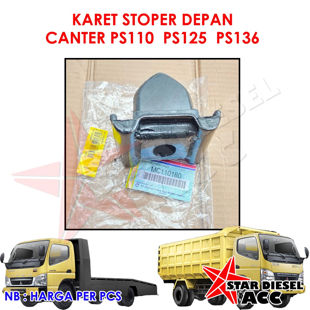Jual MC110180 KARET KANDAS DEPAN CANTER PS125 CANTER PS110 KARET STOPER DEPAN MITSUBISHI CANTER ...
