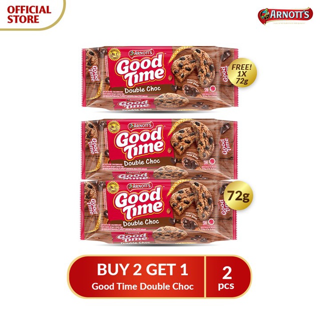 Jual Good Time Cookies Double Choc 3 x 72 gr | Shopee Indonesia