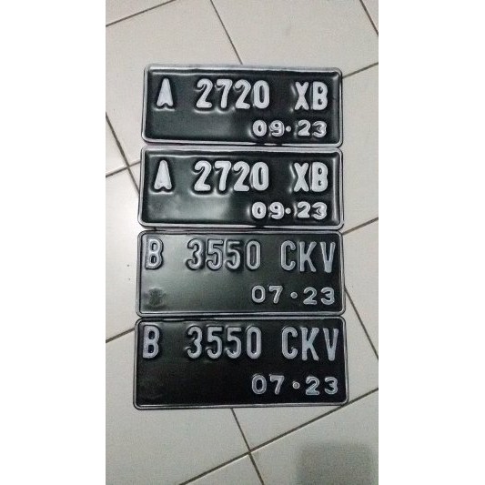 Jual Plat Nomor Polisi NOPOL Motor Logo Korlantas Indonesia|Shopee ...