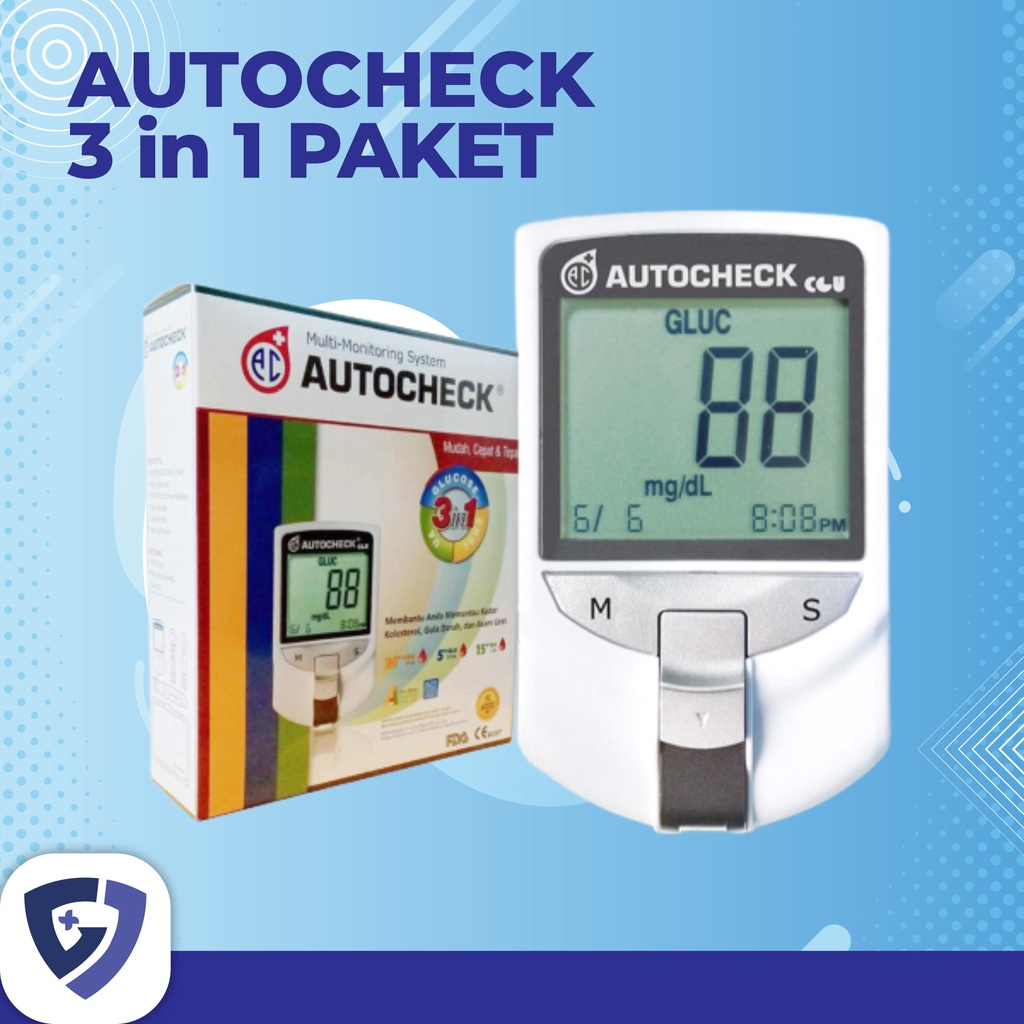 Jual AUTOCHECK 3 IN 1 PAKET MULTI MONITORING SYSTEM (GULA DARAH ...