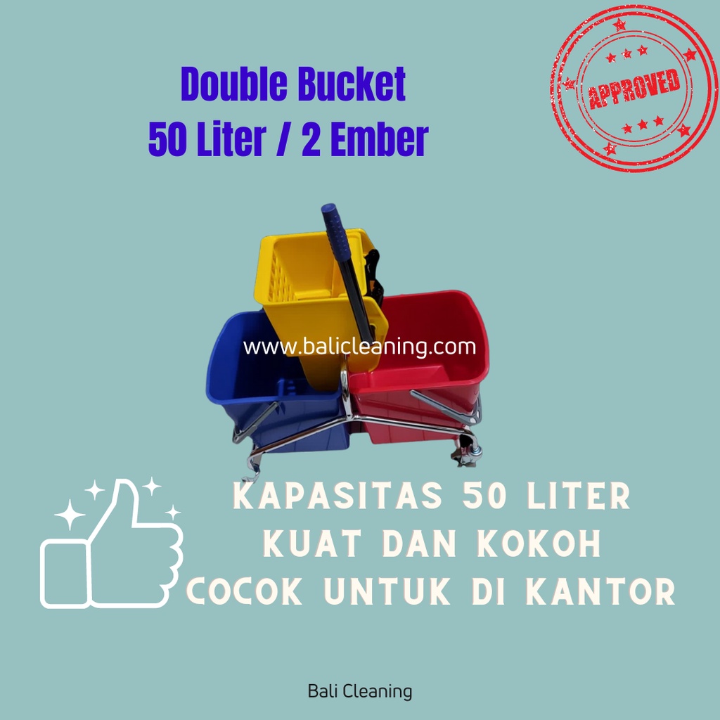 Jual Double Bucket 50 Liter / 2 Ember dengan perasan Rangka Stainless ...