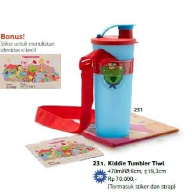 Jual Kiddie Tumbler Tiwi (1) Tupperware ORI | Shopee Indonesia