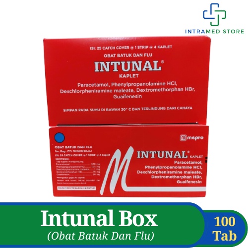 Jual Intunal Box isi 100 Tablet - Obat Batuk Dan Flu | Shopee Indonesia