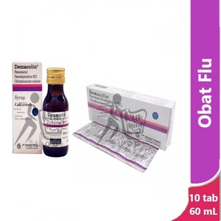 Jual Demacolin Strip @ 10 tab & Sirup @ 60 mL - obat flu | Shopee Indonesia