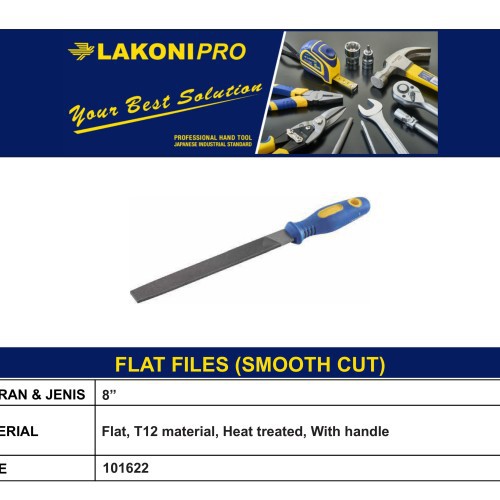 Jual JETJO TOOLS FLAT FILES BASTARD CUT KIKIR PLAT 8 INCH KASAR 6 ...