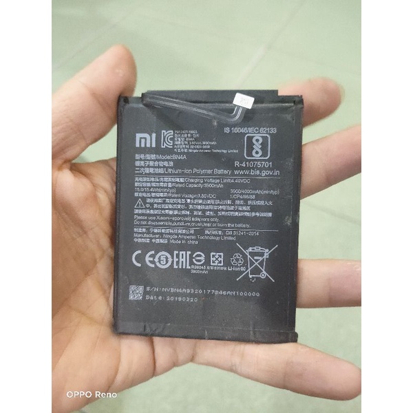 Jual baterai redmi note 7 original copotan battery BN4A copotan ...