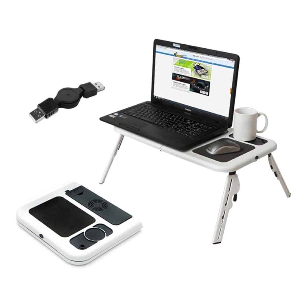 Jual MEJA LAPTOP LIPAT PORTABLE DENGAN KIPAS PENDINGIN BEST SELLER ...