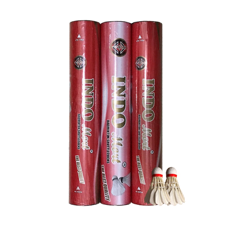 Jual Shuttlecock Indo Mort Kok Badminton Bulu Tangkis | Shopee Indonesia