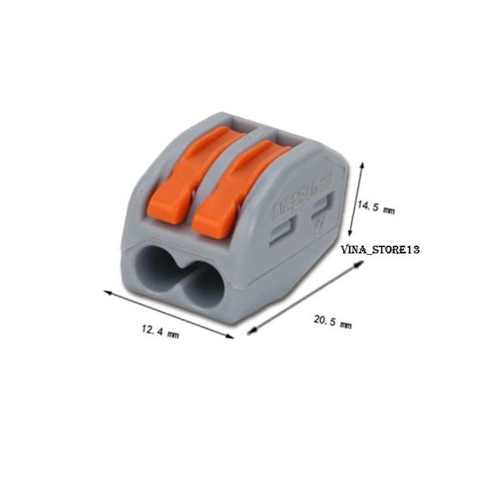 Jual konektor connector kabel 2 PIN 2p PCT 212 TAB mod Terminal WAGO 2pin Indonesia|Shopee Indonesia