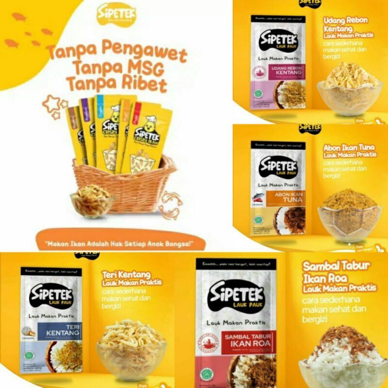 Jual Sipetek ikan crispy / lauk makan praktis dan camilan ringan ...