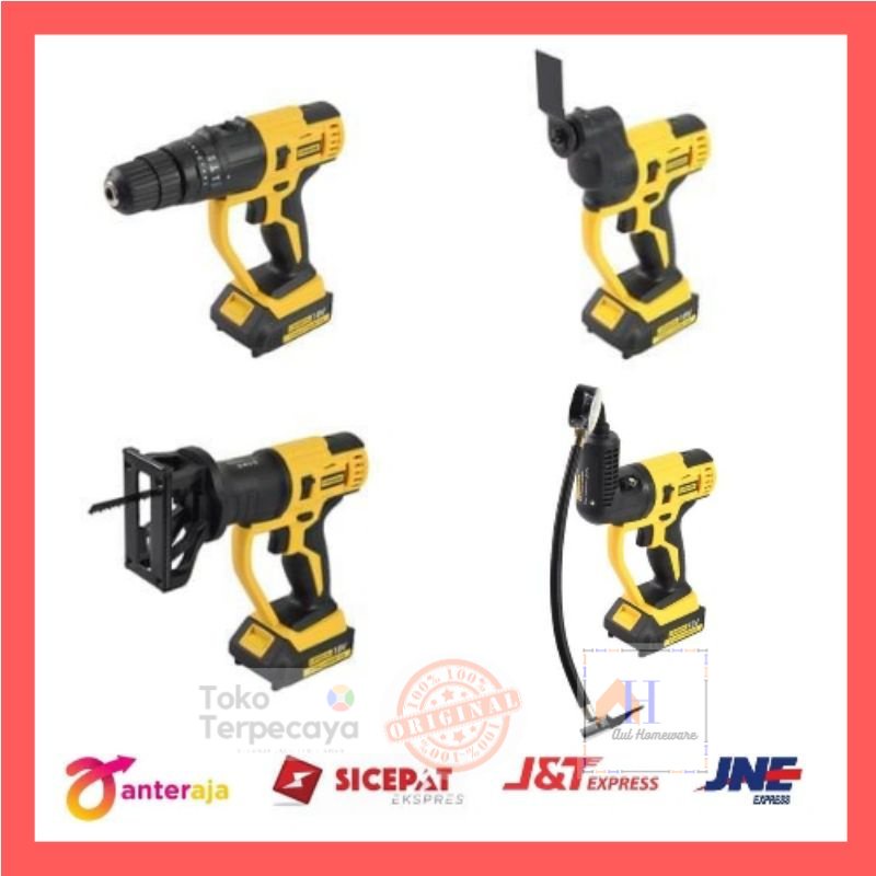 Jual Krisbow Mesin Bor Cordless Multi Head 18v Ircmh01/Cordless ...